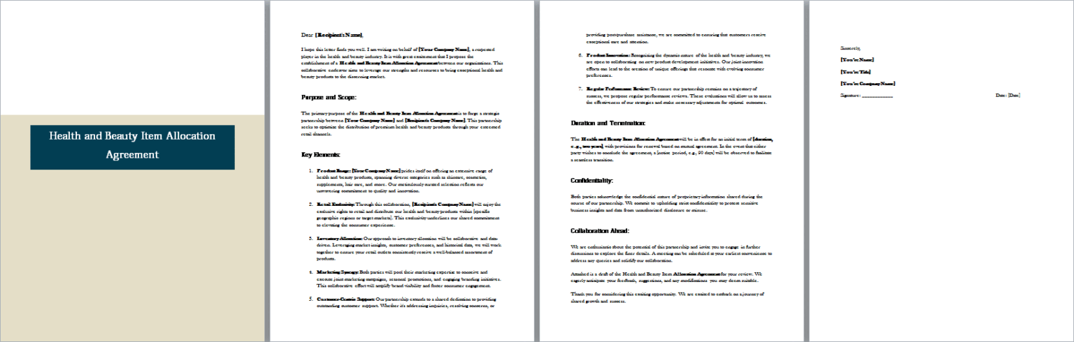 10+ Free MS Word Retail Distribution Agreement Templates