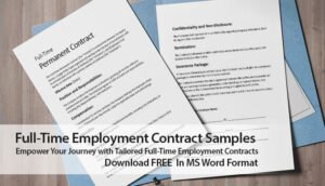 8+ Full-Time Employment Contract Templates in MS Word Format