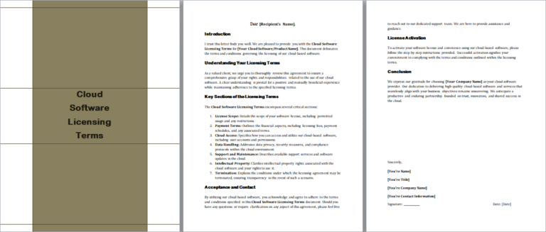 14+ Official Software License Agreements - MS Word Templates