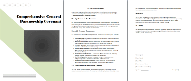 10+ Free Limited Partnership Agreements: MS Word Templates