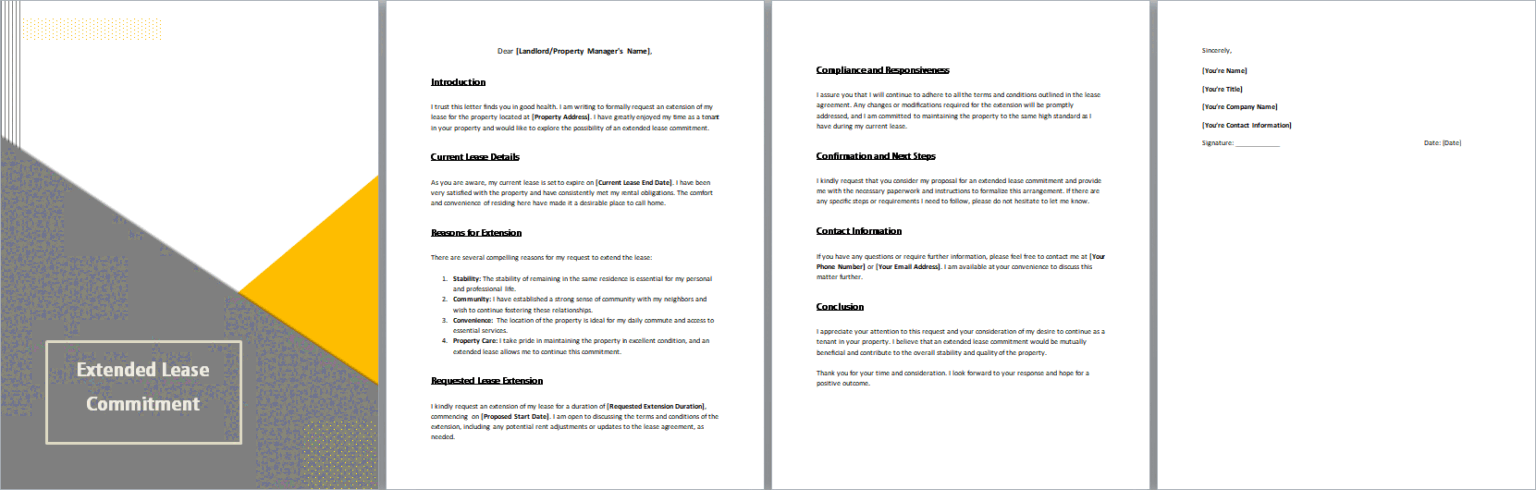 14+ Free Commercial Lease Agreements in MS Word Format