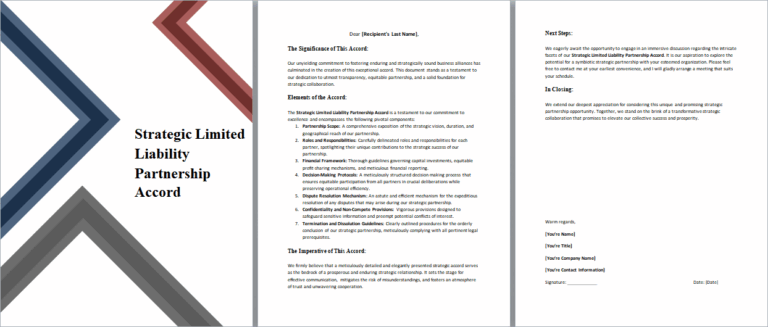 10+ Free Limited Partnership Agreements: MS Word Templates