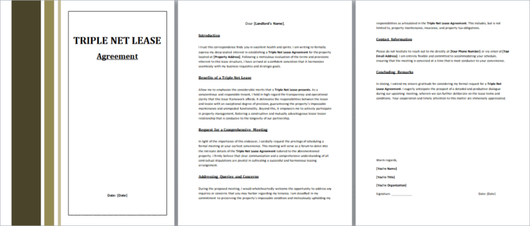 14+ Free Commercial Lease Agreements in MS Word Format