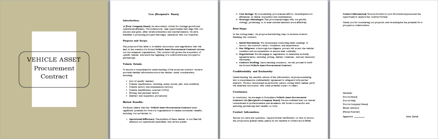 13+ Free Asset Purchase Agreement Templates for MS Word