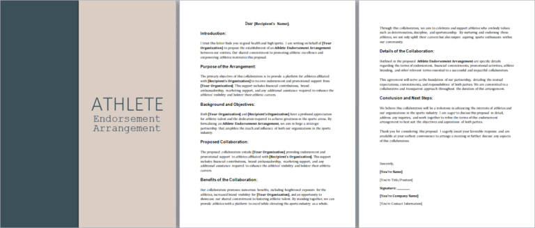 11+ Free Sports Sponsorship Agreement Templates in MS Word