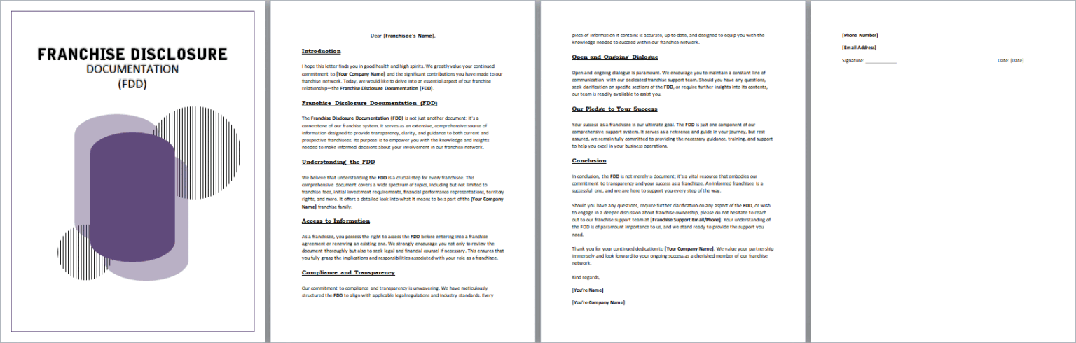 11+ Free Restaurant Franchise Agreements in MS Word Format