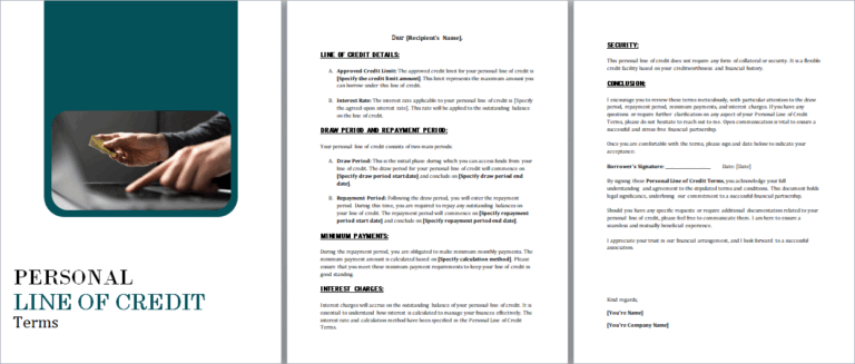 10+ Free Personal Loan Agreement templates in MS Word Format