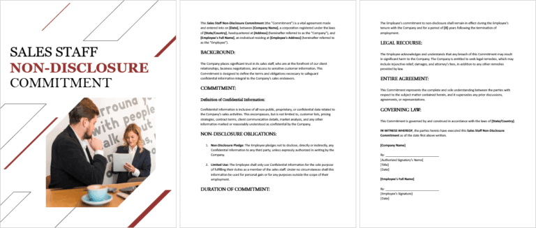 15+ Free Employee Non-Disclosure Agreements for MS Word