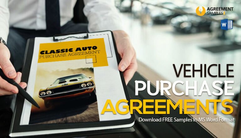 14+ Professional Vehicle Purchase Agreements for MS Word