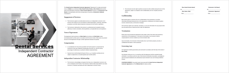 10 Free Healthcare Independent Contractor Agreement Template