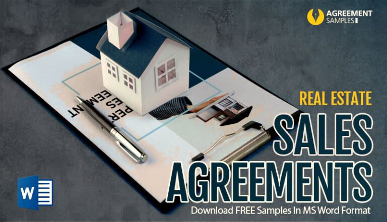 13+ Free Real Estate Sales Agreement Templates for MS Word